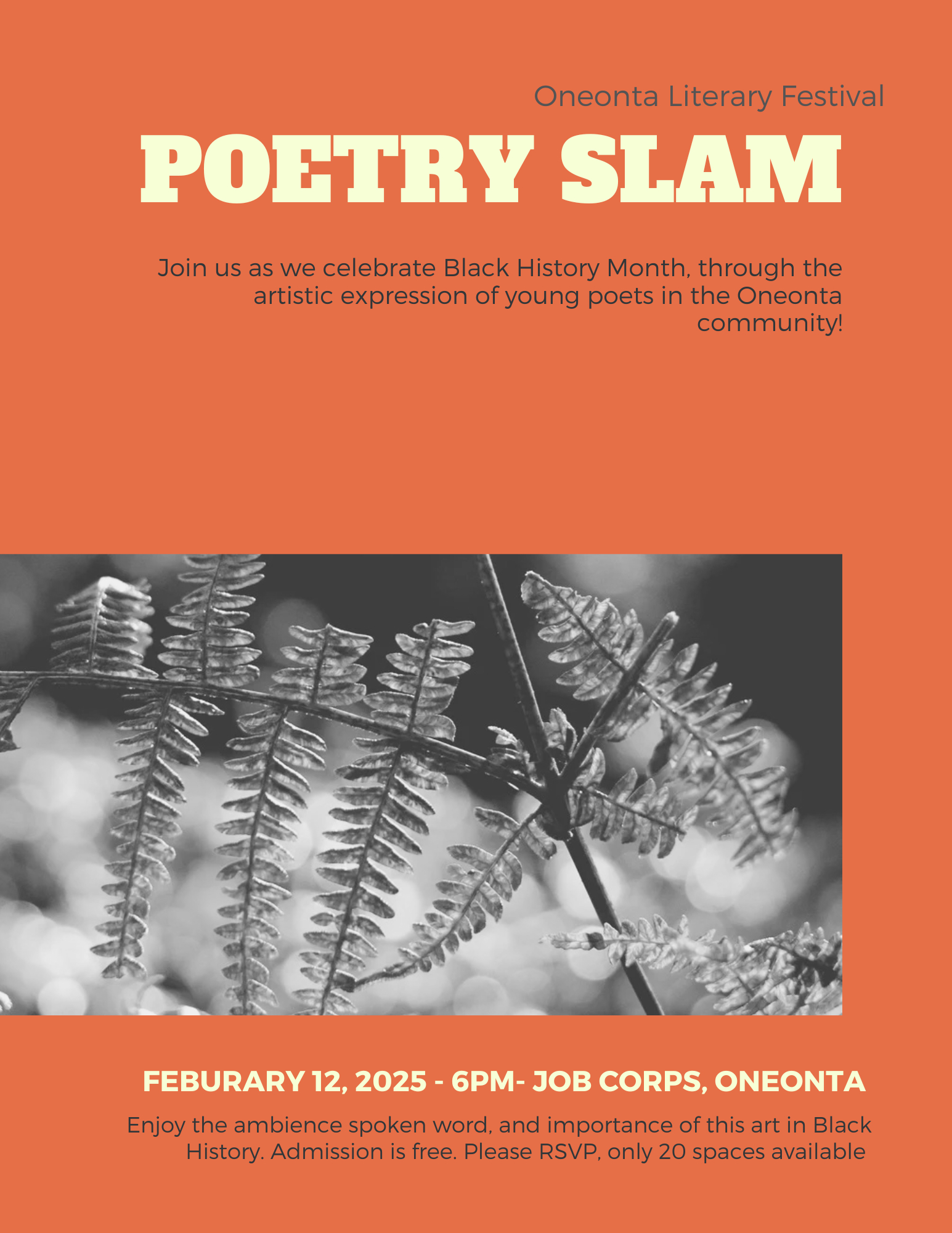 Black History Month Poetry Slam at OJCA – The State Times